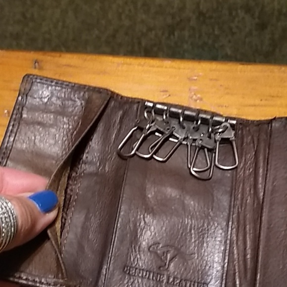 Accessories | Vintage Unisex Brown Leather Key Ring Case | Poshmark
